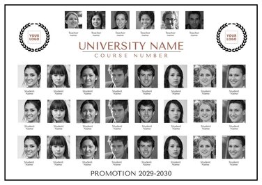 Customize free school class photo templates