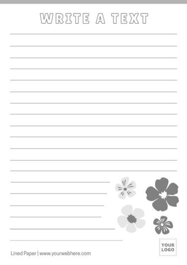 Foglio a righe per le elementari gratuito da stampare