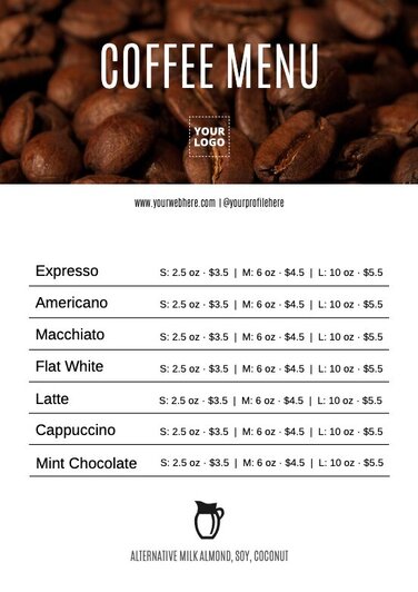 Create restaurant menus online and free