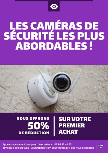 Signalisation des caméras de sécurité avec des panneaux de zone de ...