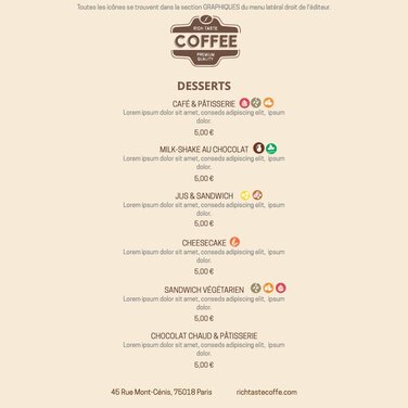 Créer des menus de restaurant en ligne et gratuitement