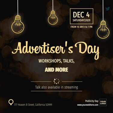 Advertising Day Banner Templates Online