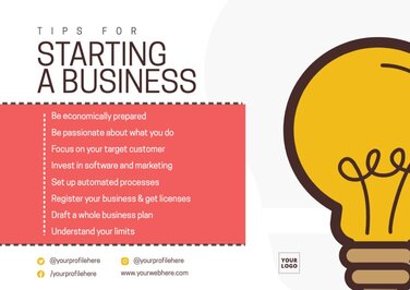 Templates with tips for small businesses