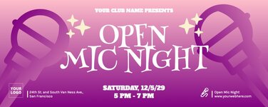 Free Open Mic Night Flyer Templates