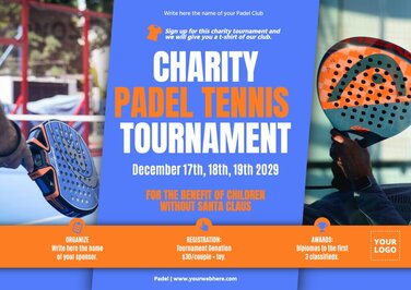 Padel Flyer Designs to Customize Online