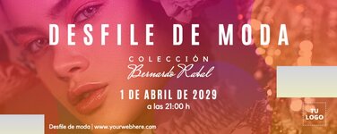 Flyers para Desfiles de Moda editables gratis