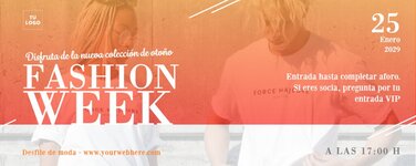 Flyers para Desfiles de Moda editables gratis