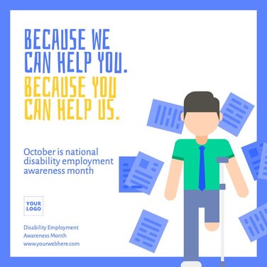 Disability Employment Awareness Month Templates