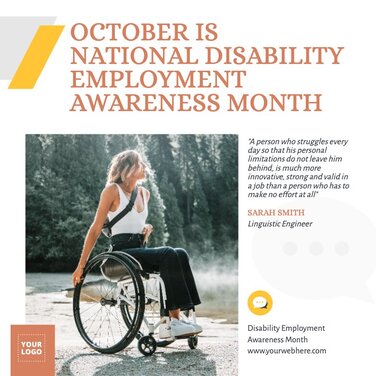 Disability Employment Awareness Month Templates