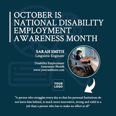 Disability Employment Awareness Month Templates