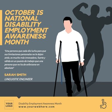 Disability Employment Awareness Month Templates