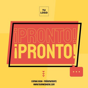 Diseña un cartel de Proximamente gratis