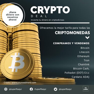 Diseña Banners de Criptomonedas Personalizados