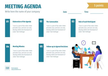 Customize a Meeting Agenda Template Online