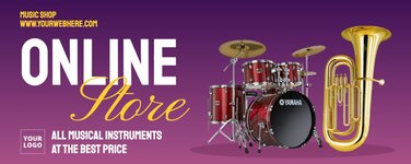 Make Music Shop Banner Designs for Free