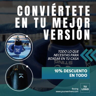 Diseña flyers de Boxeo con plantillas online