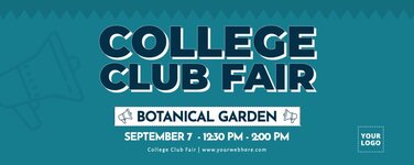 Editable Club Fair Poster Designs
