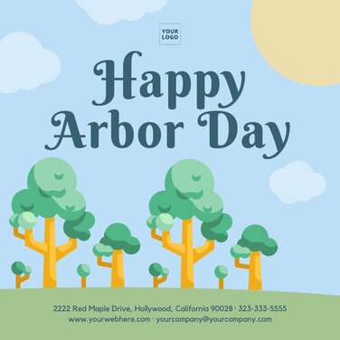 Editable Arbor Day Poster Templates