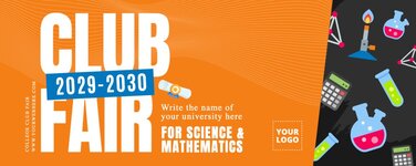 Editable Club Fair Poster Designs