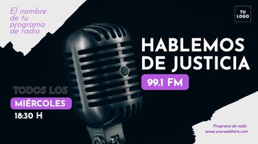 Diseña flyers para Programa de Radio con plantillas editables