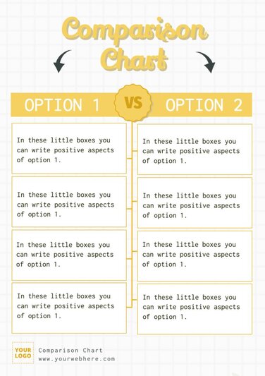 Free Comparison Chart Templates to Customize