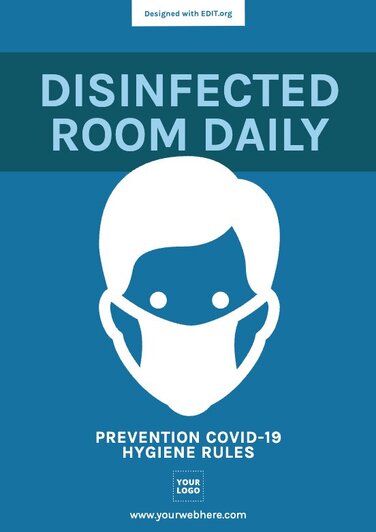Disinfected Area signs to download