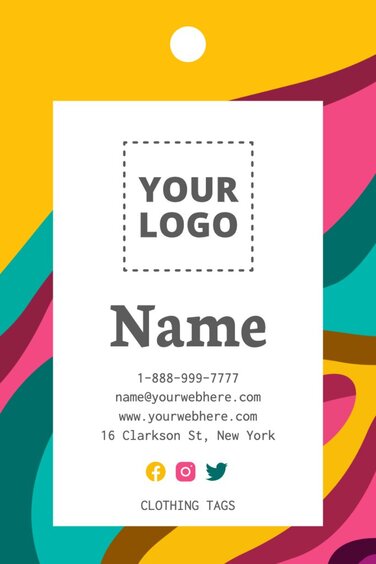 Free Editable Clothing Tag Templates