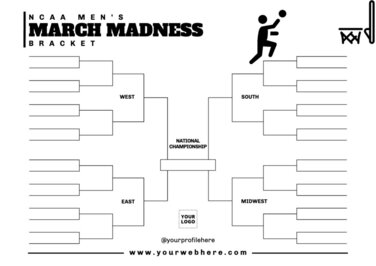 Create March Madness bracket and poster designs