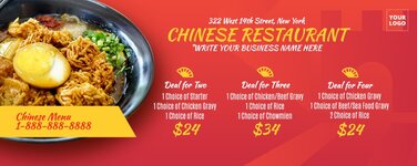 Make a Chinese Restaurant Menu Design Online