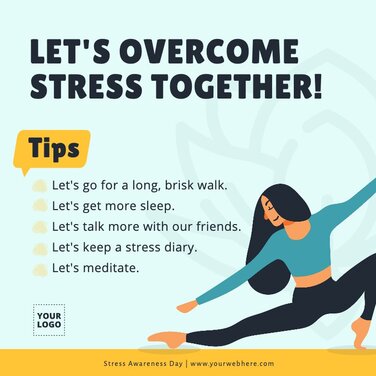 Create National Stress Awareness Day Posters Online