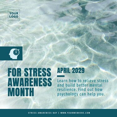 Create National Stress Awareness Day Posters Online