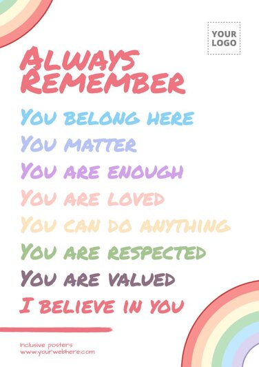 Create Inclusive Classroom Posters Online