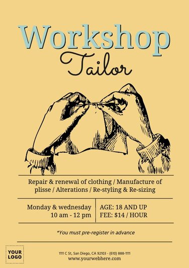 Free Tailoring Advertisement Sample Templates