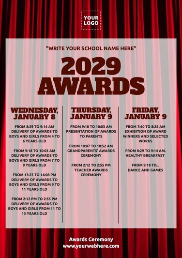 Editable Awards Ceremony Invitation Templates