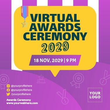 Editable Awards Ceremony Invitation Templates