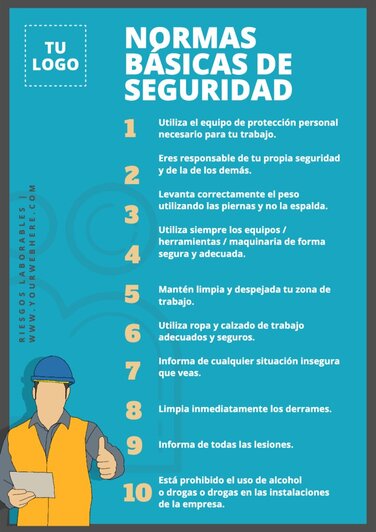 Carteles de Prevención de Riesgos Laborales editables gratis Carteles de Prevención de Riesgos Laborales editables gratis