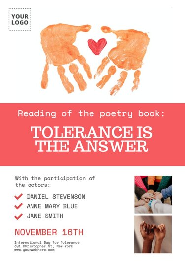International Day for Tolerance Poster Templates