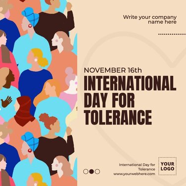 International Day for Tolerance Poster Templates