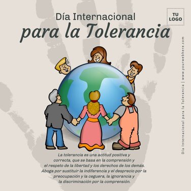 Diseña carteles del Día Internacional para la Tolerancia