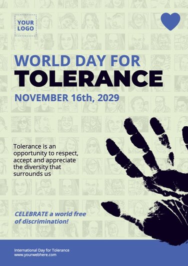 International Day for Tolerance Poster Templates