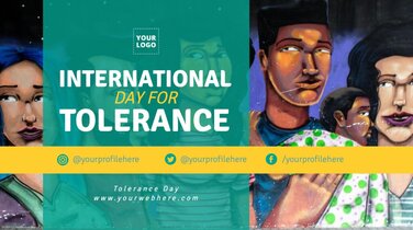 International Day for Tolerance Poster Templates