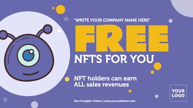 Design NFT banners with free editable templates