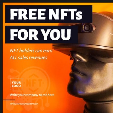 Design NFT banners with free editable templates