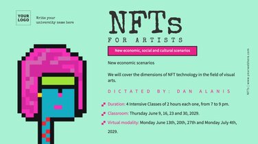 Design NFT banners with free editable templates