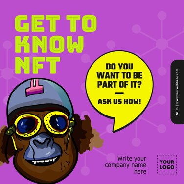 Design NFT banners with free editable templates