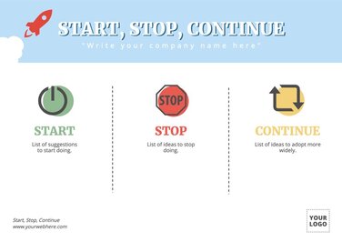 Free Start Stop Continue Templates