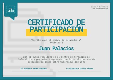 Diseña flyers de Cursos de Informática con plantillas