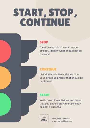 Free Start Stop Continue Templates