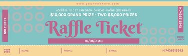 Printable Raffle Ticket Templates