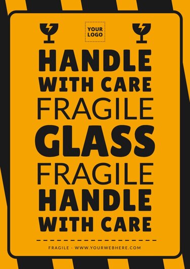 Customizable Handle With Care Sign Templates Customizable Handle With Care Sign Templates